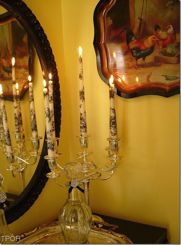 Those Toile Candles - A Cultivated Nest